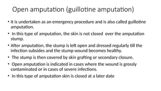 Amputations, types and levels , orthotics and prosthetics | PPTX
