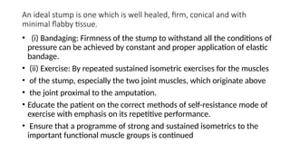 Amputations, types and levels , orthotics and prosthetics | PPTX