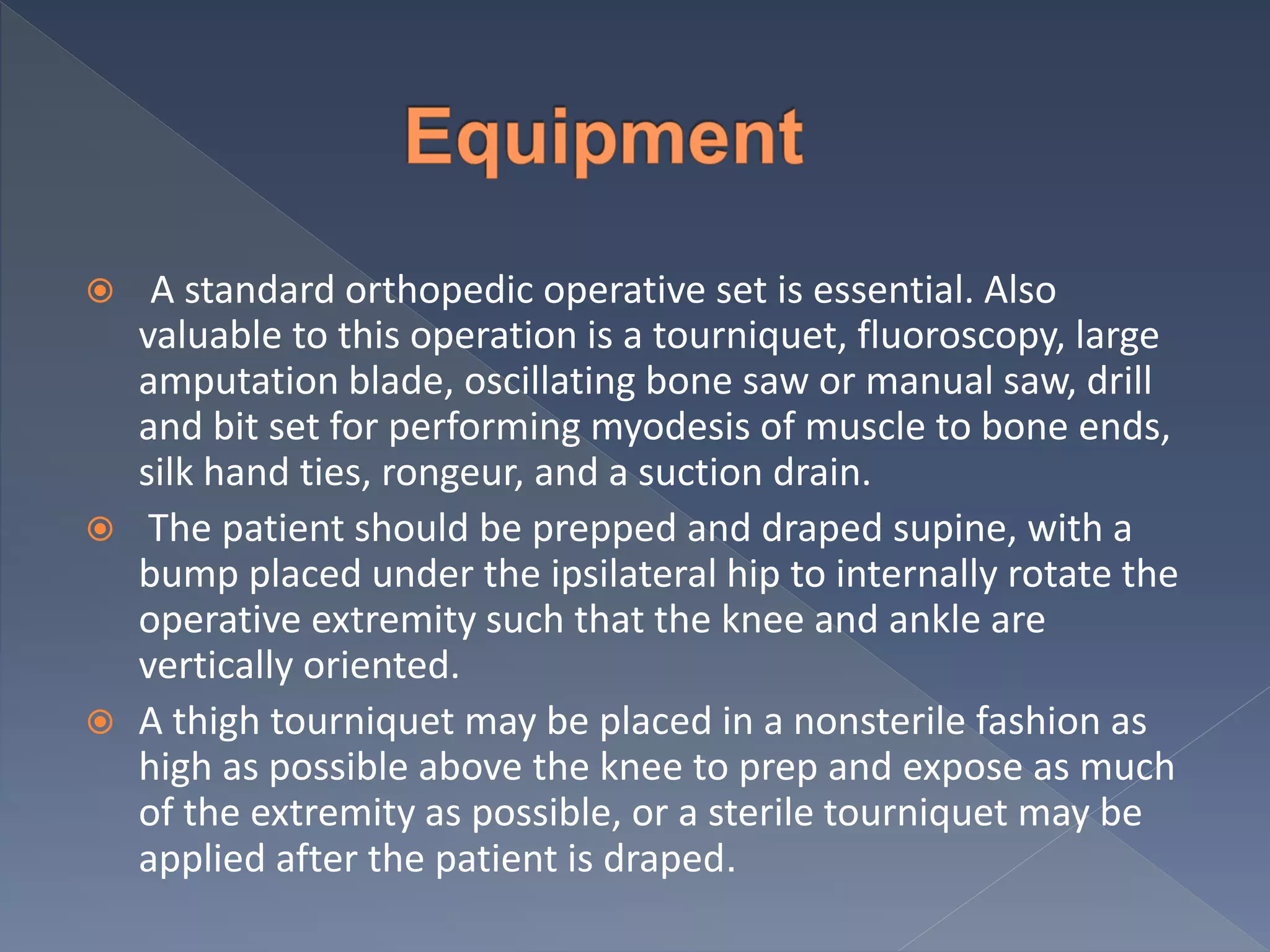 Amputations below knee | PPTX