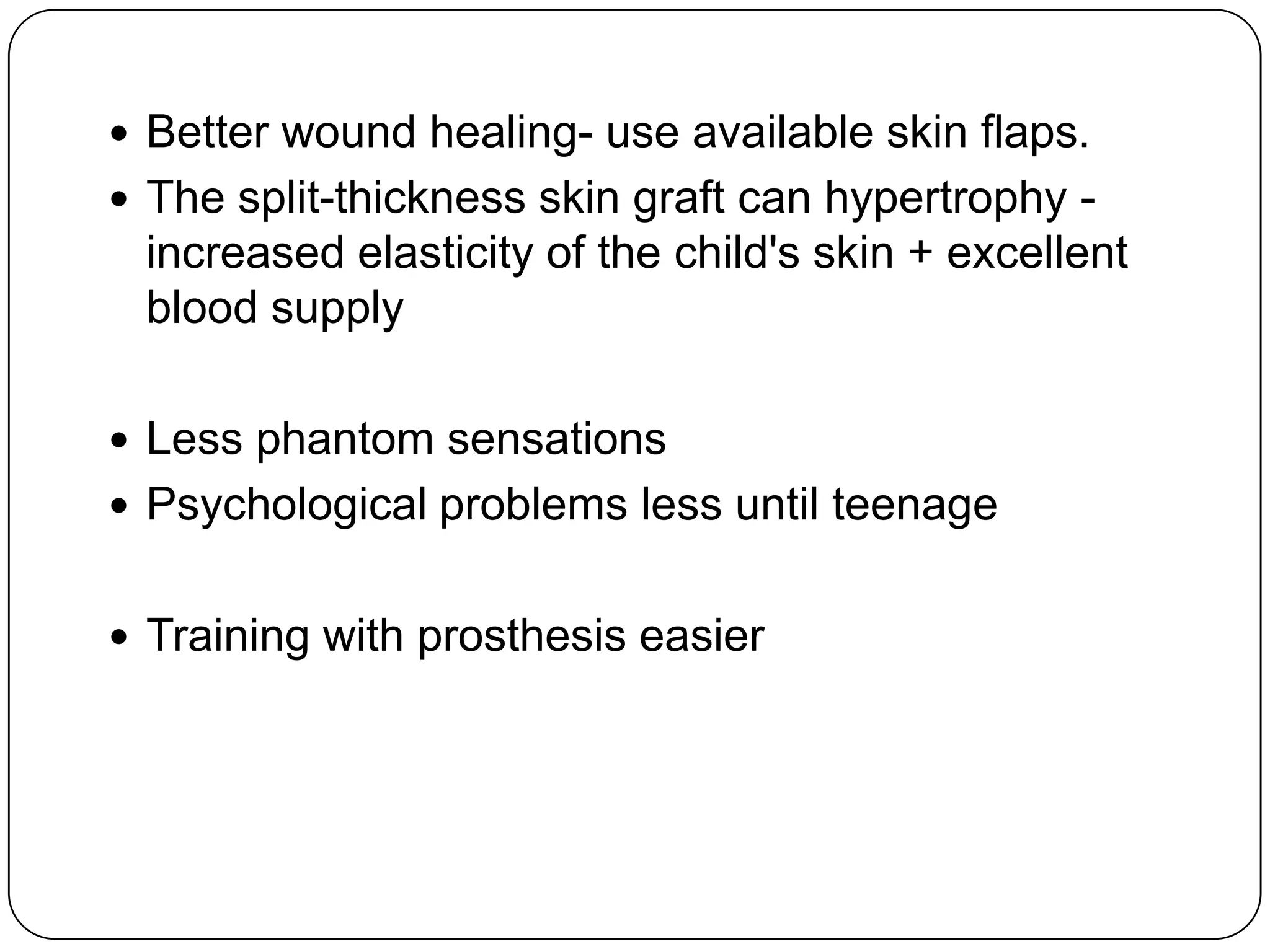 Amputations in children | PPTX