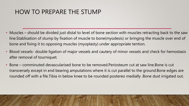 Amputation stump | PPTX | First Aid | Injuries