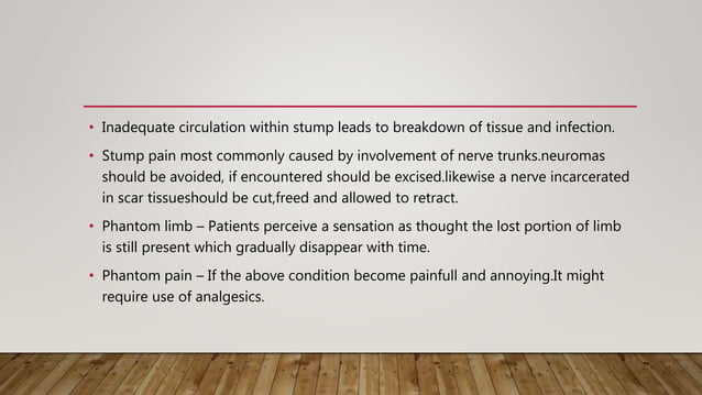 Amputation stump | PPTX | First Aid | Injuries