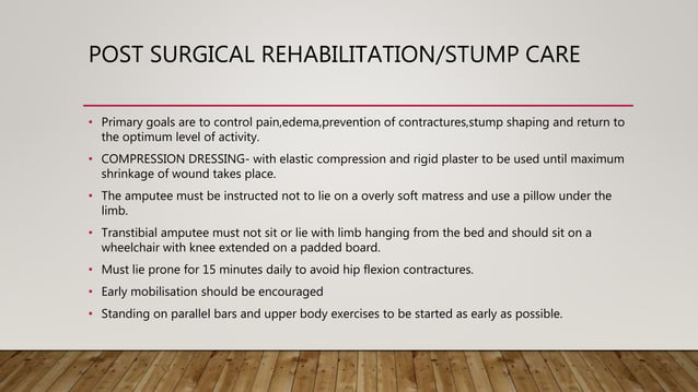 Amputation stump | PPTX | First Aid | Injuries