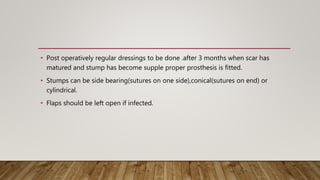 Amputation stump | PPTX | First Aid | Injuries