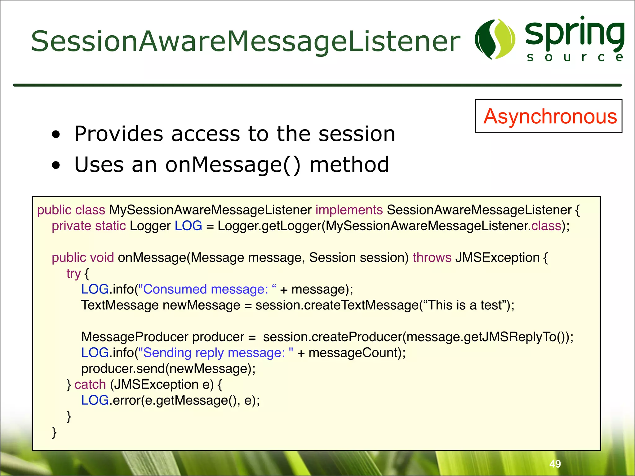 Enterprise Messaging With ActiveMQ and Spring JMS | PDF | Databases ...