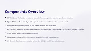 Project title Air quality monitoring with blynk think speak and MQ-135 ...