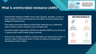 Awareness Session On Antimicrobial resistance “Antimicrobials: Spread ...