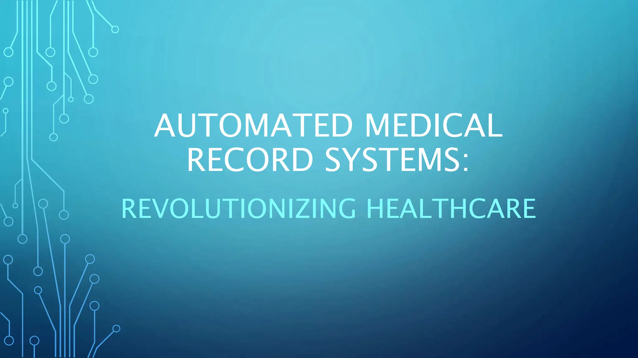 Automated Medical Records Mini Project Presentation | PPTX