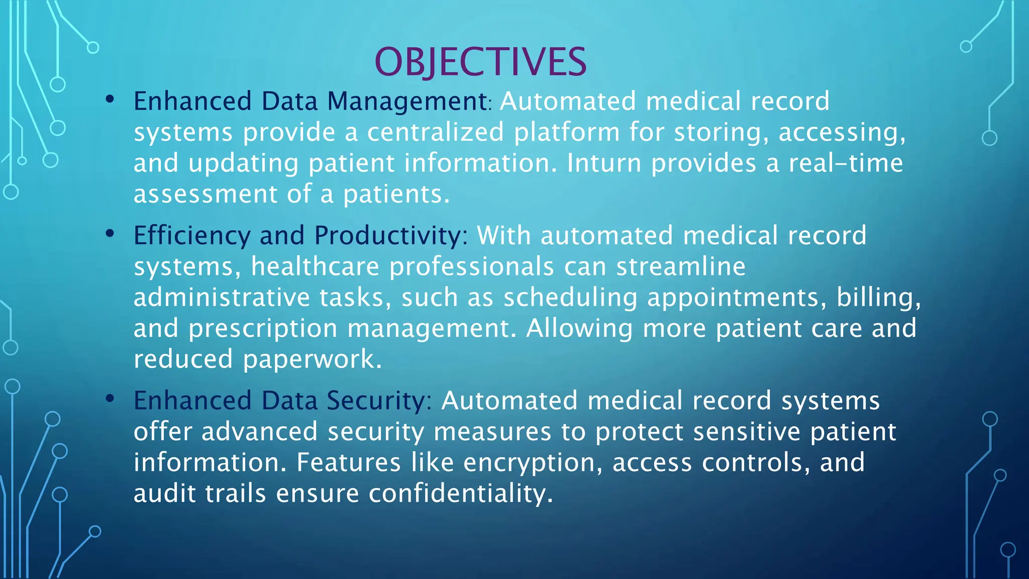 Automated Medical Records Mini Project Presentation | PPTX
