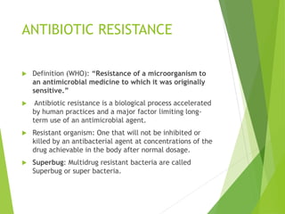 Anti-Microbial Resistance (AMR) | PPTX