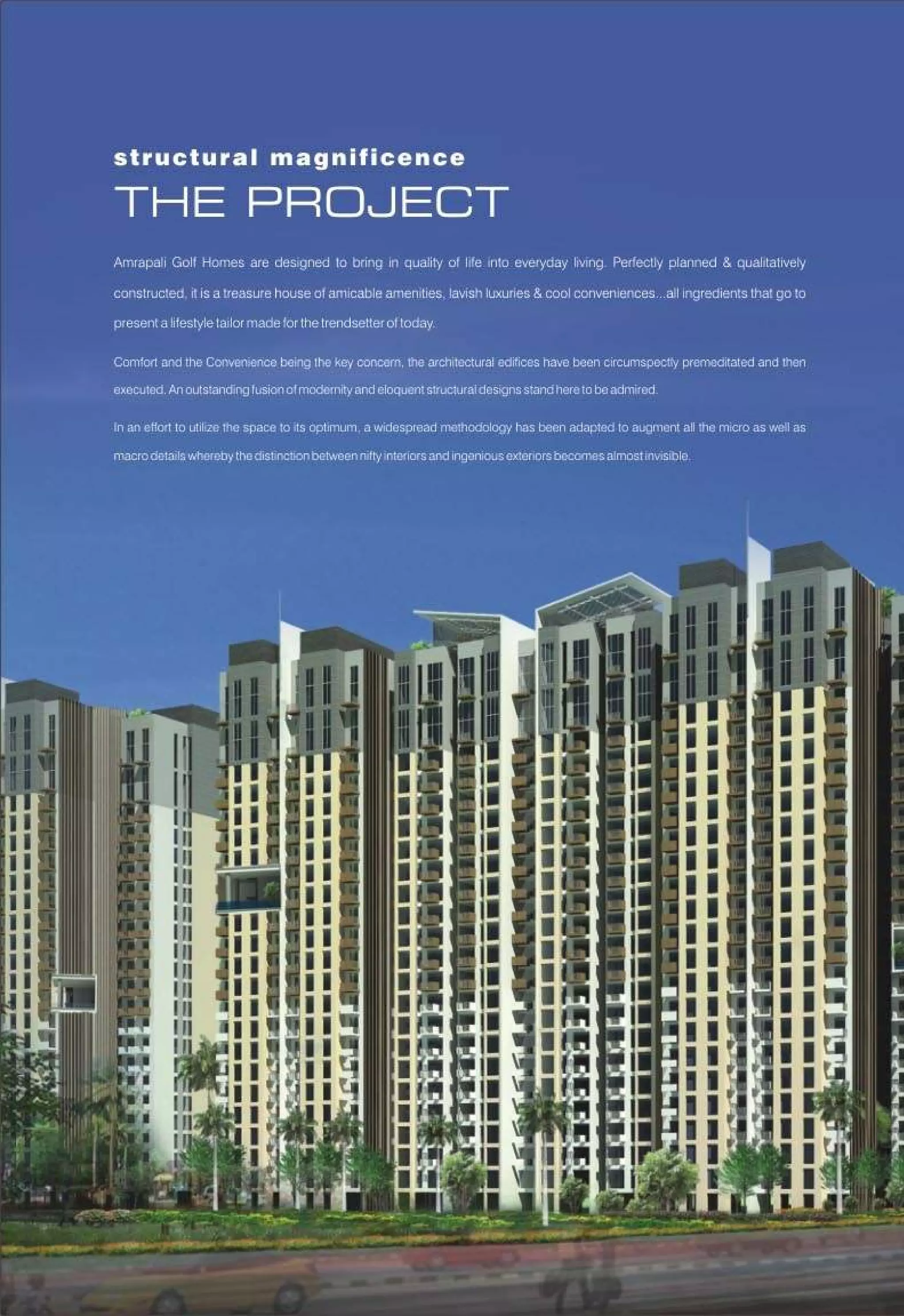 Amrapali golf-homes-brochure | PDF