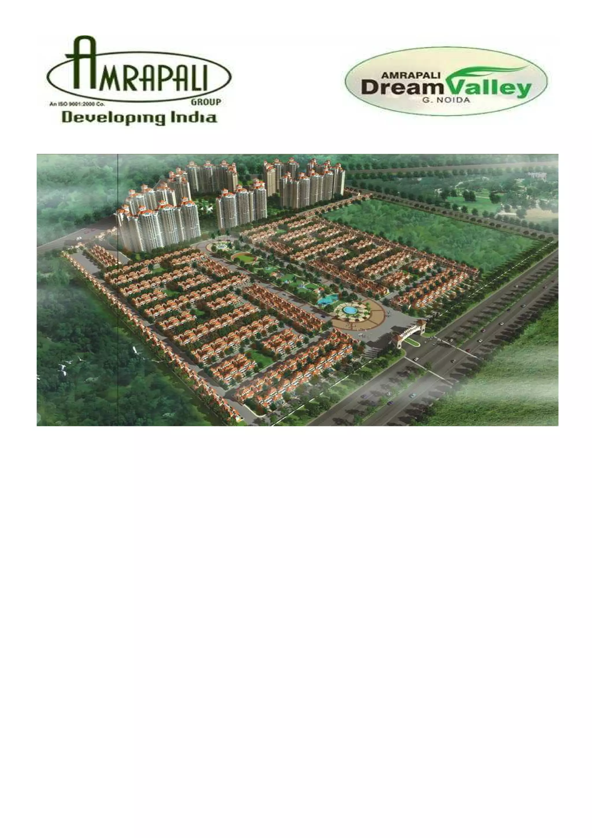 Amrapali builders(amrapali dream valley highrise brochure)Amrapali ...