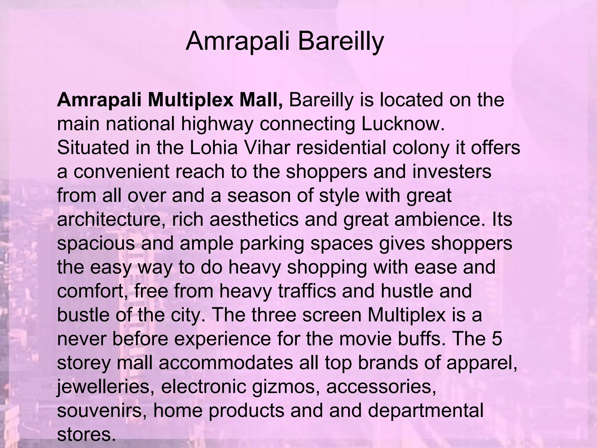 Amrapali group | PPTX