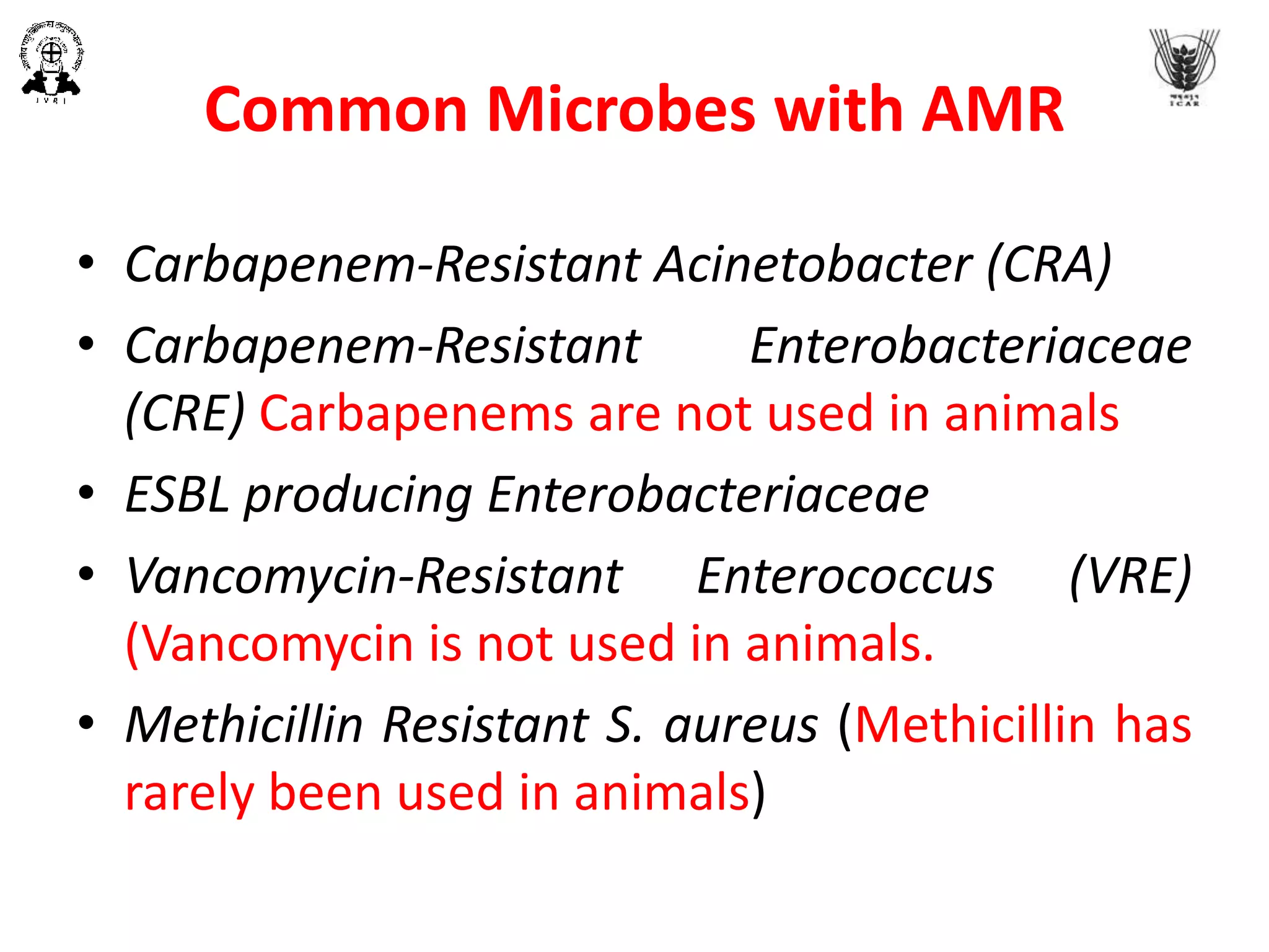 AMR challenges in human from animal foods- Facts and Myths.pptx