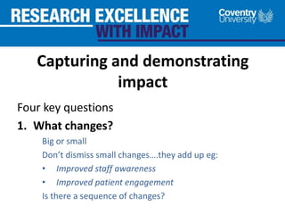 Research impact: the University perspective | PPTX