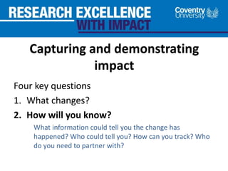 Research impact: the University perspective | PPTX