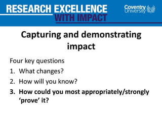 Research impact: the University perspective | PPTX