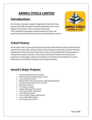 An Industrial Visit to Amreli Steels .docx