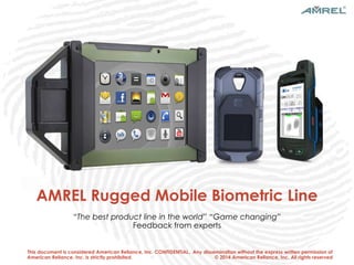 AMREL Rugged Mobile Biometric Line | PPTX