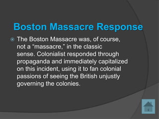 Causes for American Revolution | PPTX