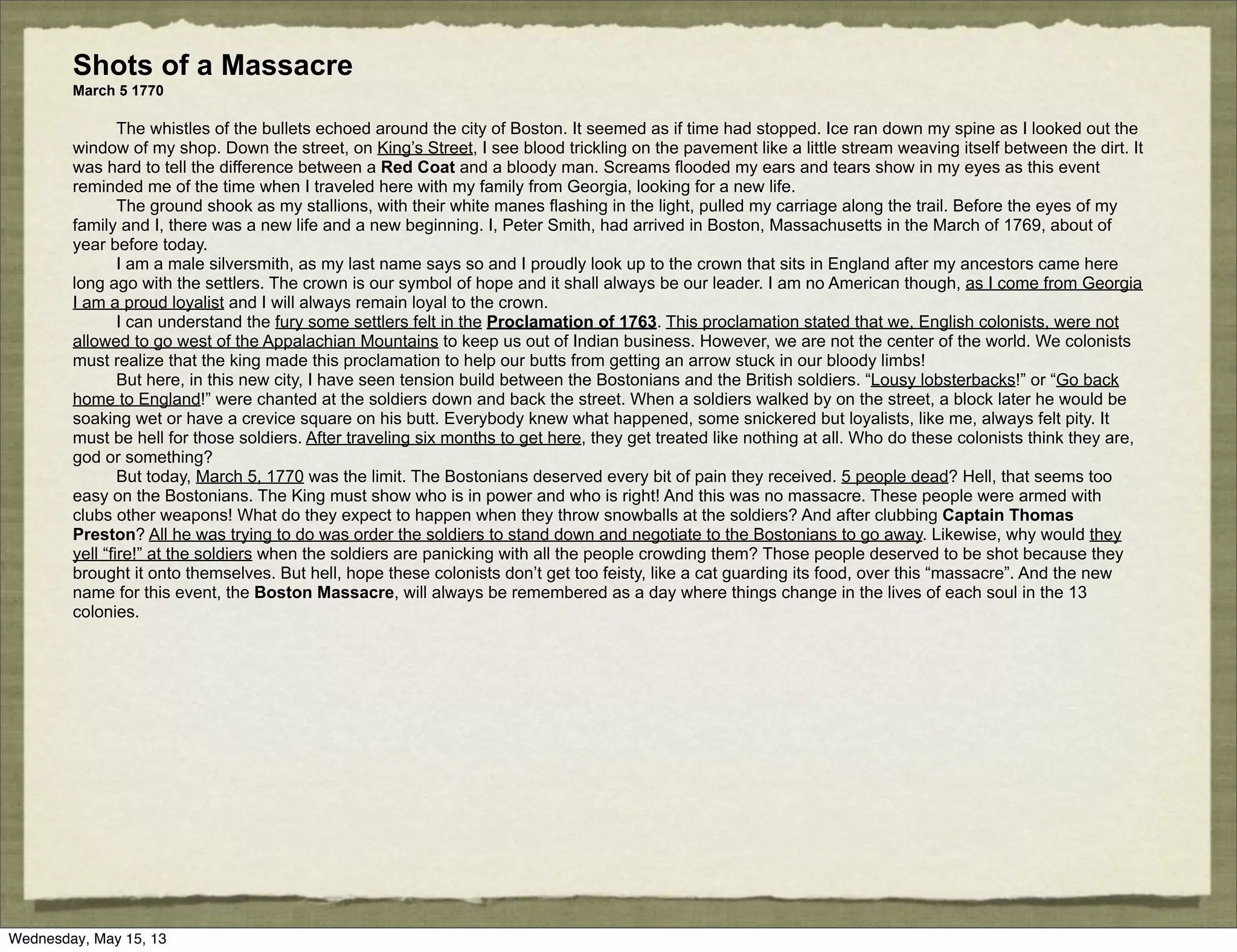 Amrev redo of writing | PPT | Free Download