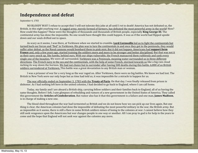 Amrev redo of writing | PPT | Free Download