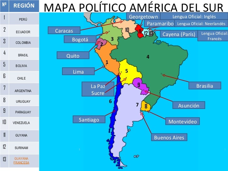 División política de América insular - Imagui