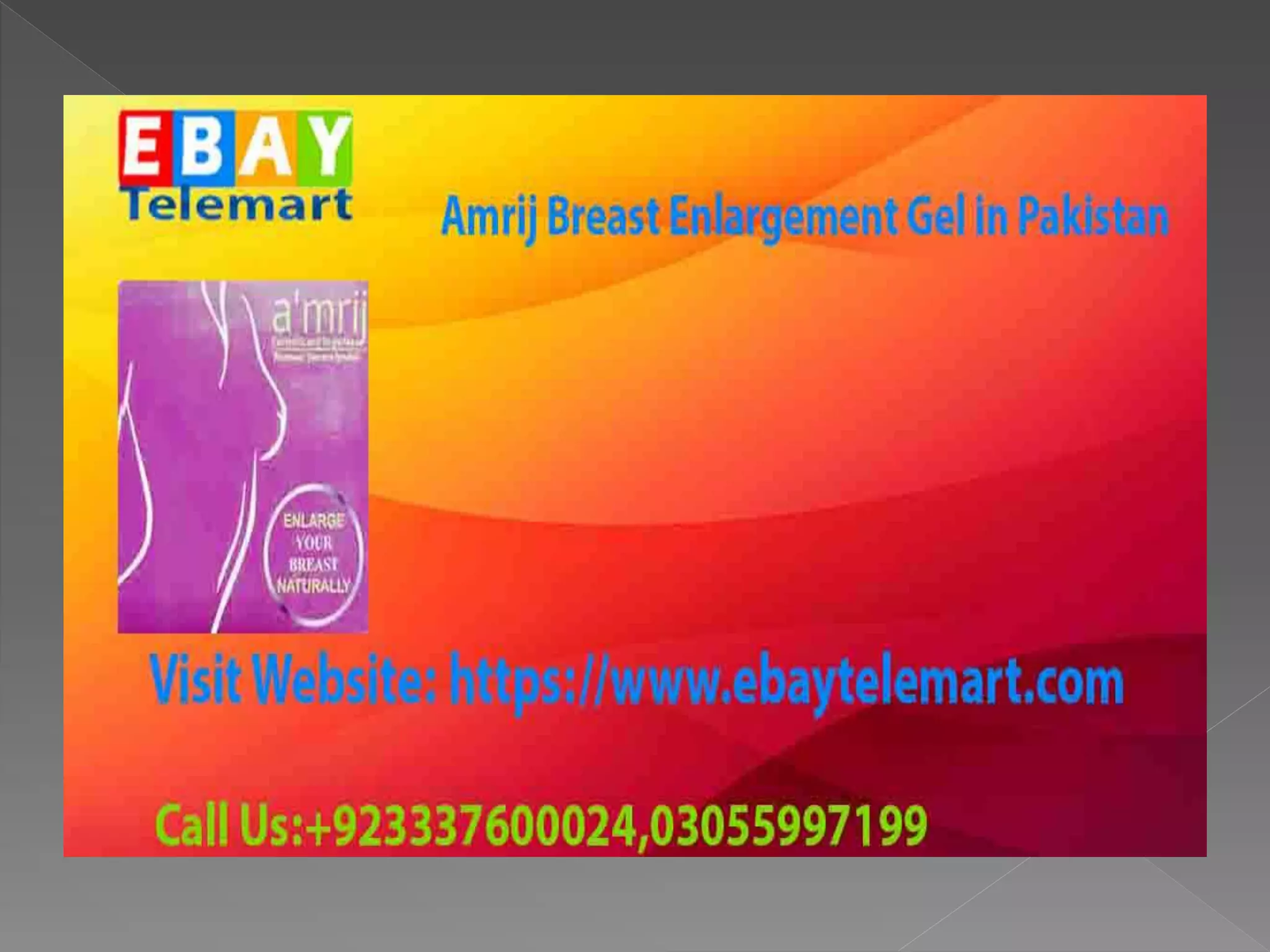 Amrij breast enlargement gel | PPTX