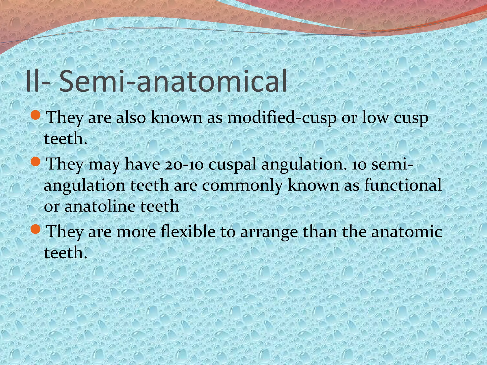 TEETH SELECTION | PPT