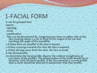 TEETH SELECTION | PPT