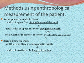 TEETH SELECTION | PPT