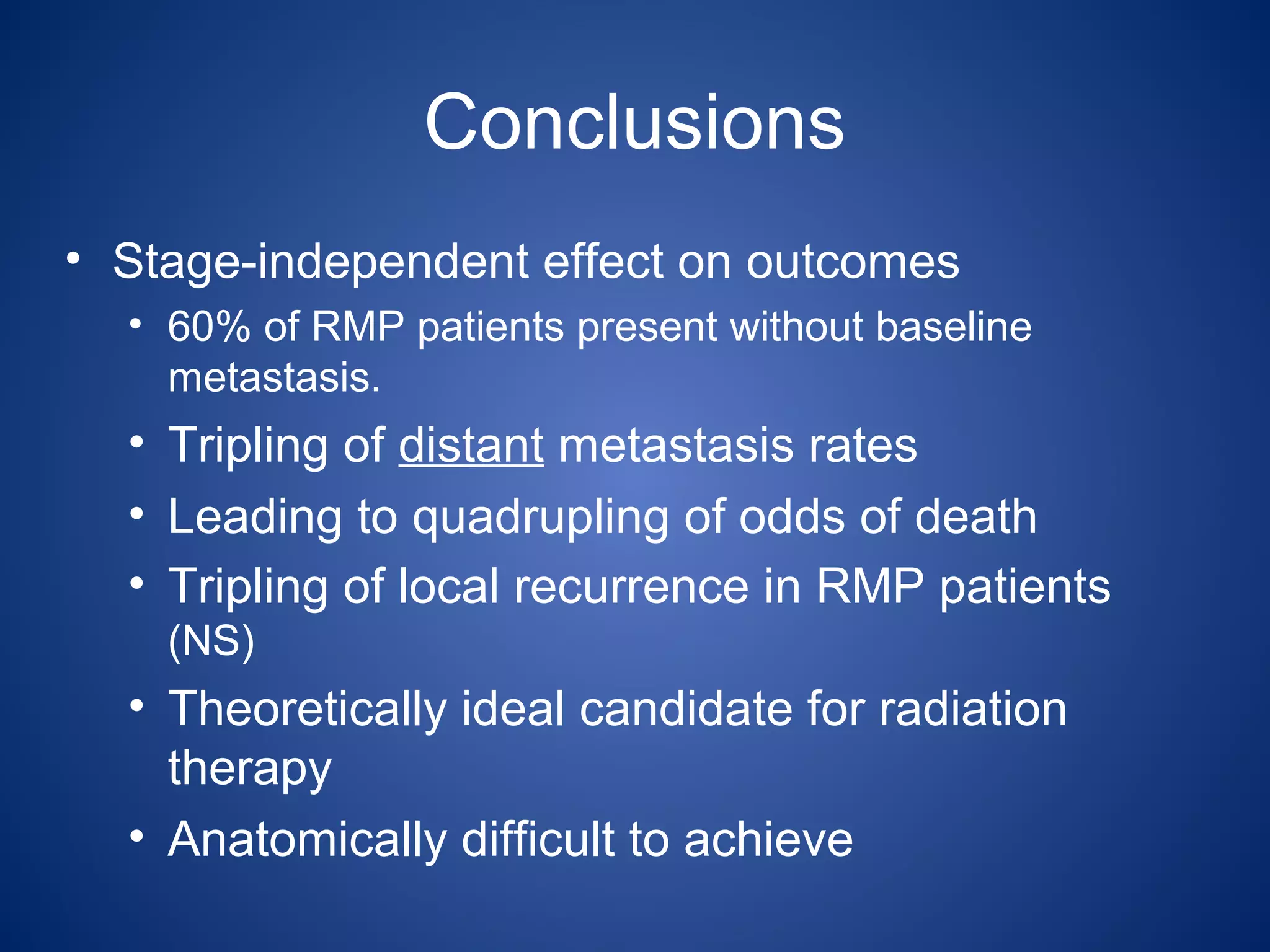 Radial Margin Positivity as a Poor Prognostic Factor for Colon Cancer | PPT