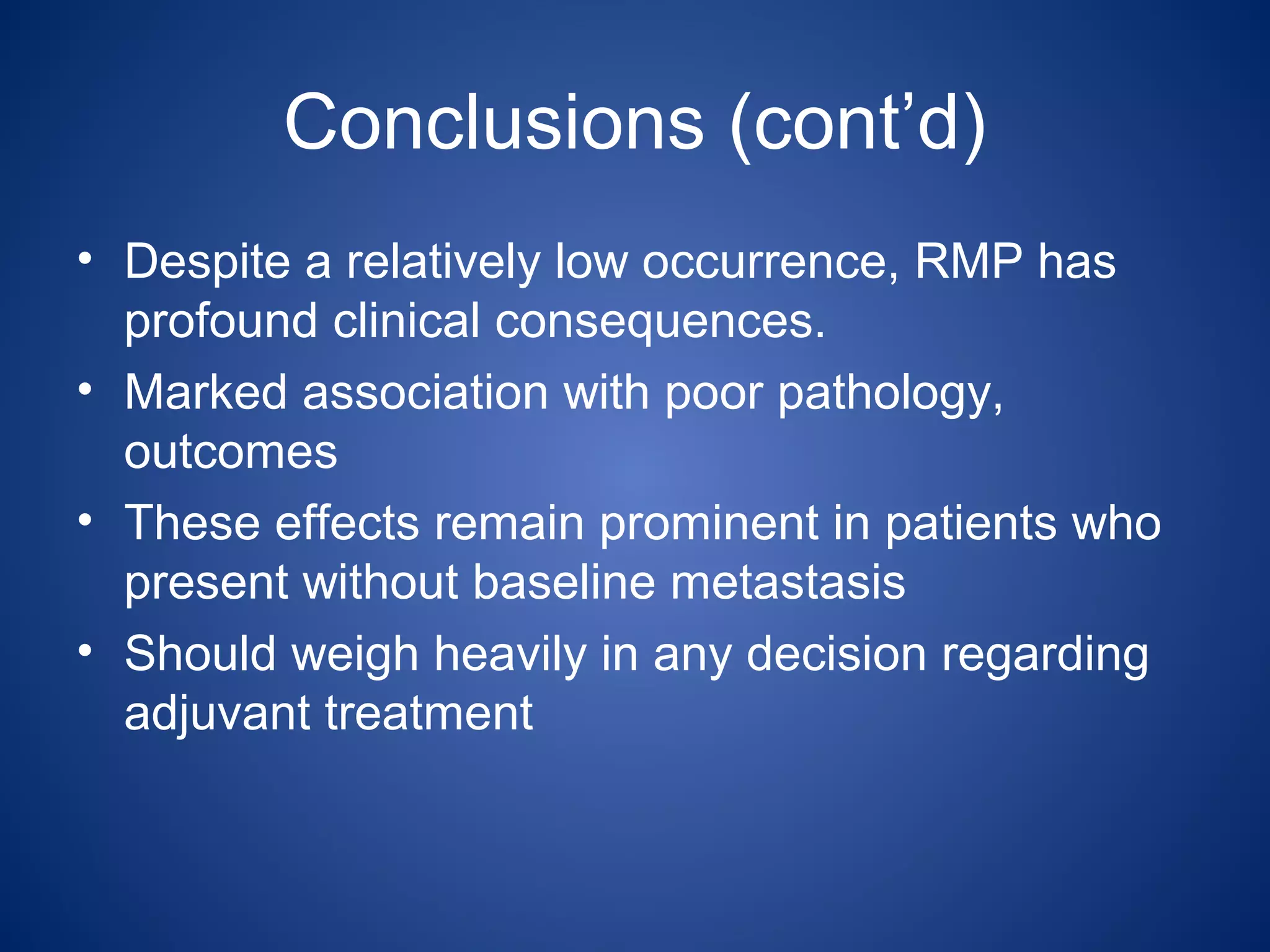 Radial Margin Positivity as a Poor Prognostic Factor for Colon Cancer | PPT