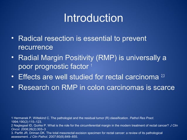 Radial Margin Positivity as a Poor Prognostic Factor for Colon Cancer ...