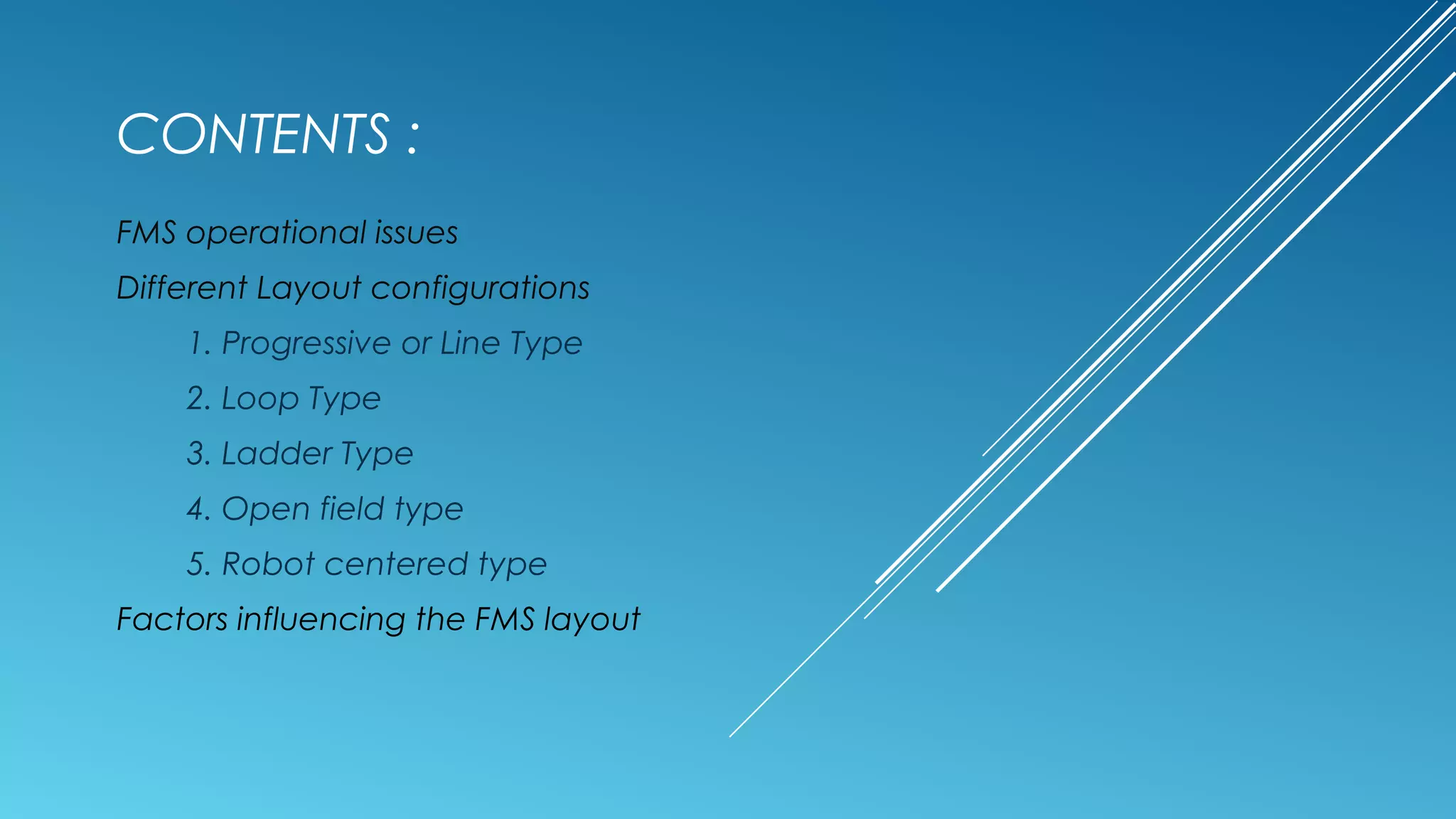 Layout of FMS | PPT