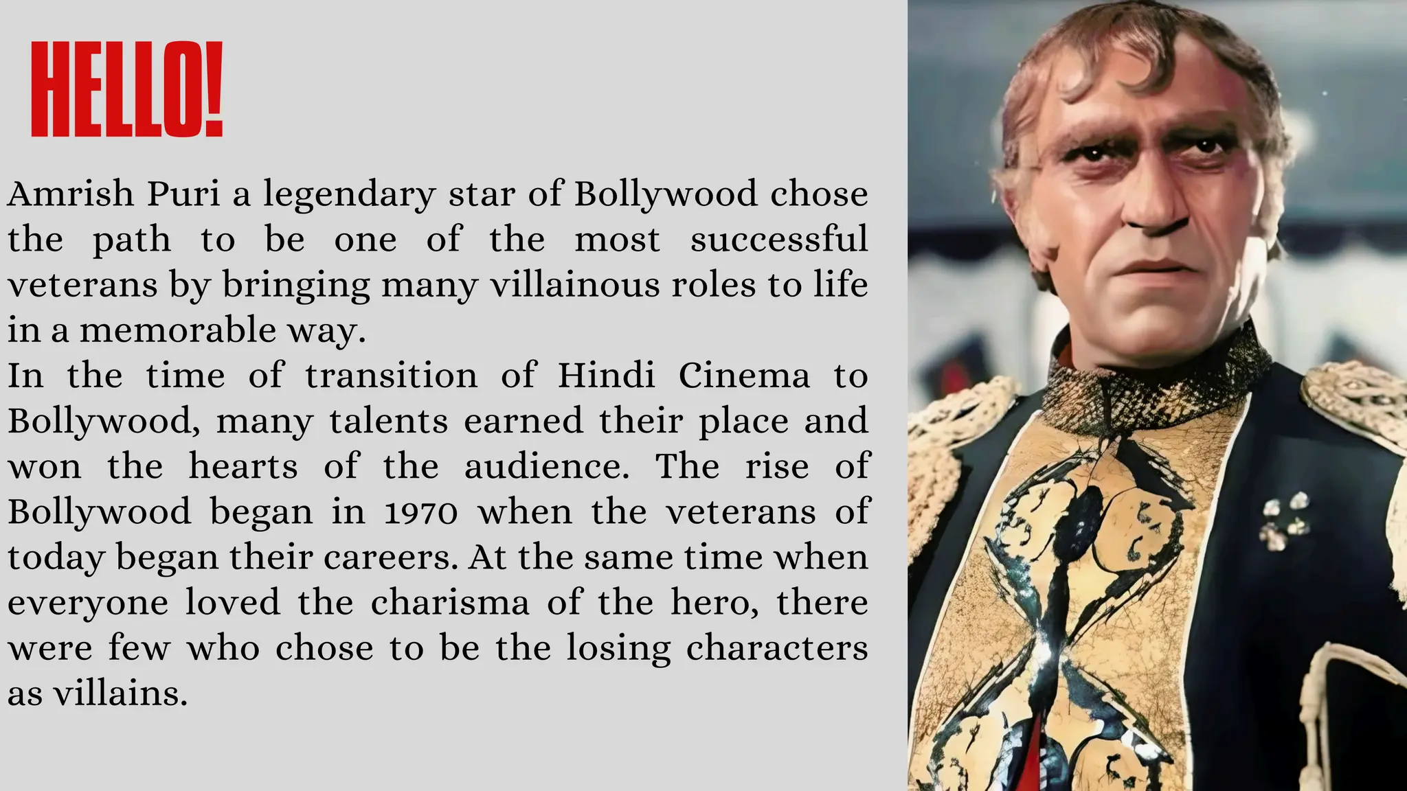 Amrish Puri – A Star but The Legendary Villain | PDF | Movies ...