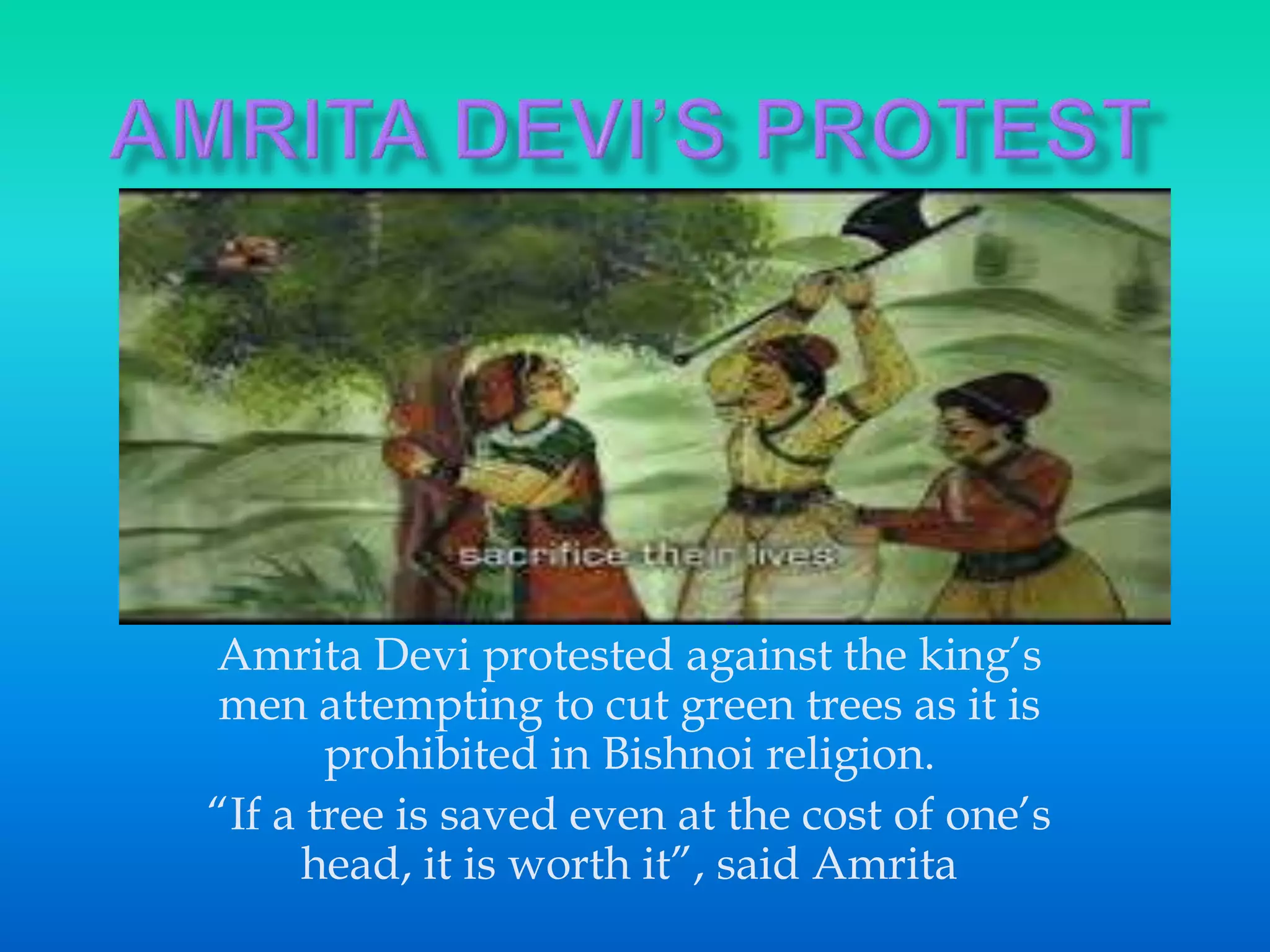 Amrita devi the guardian angel of woods | PPTX