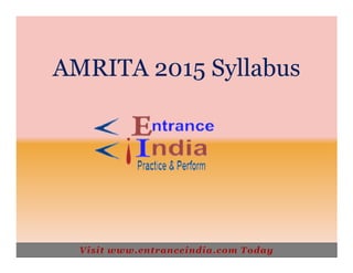 Amrita engg by entranceindia pdf | PDF