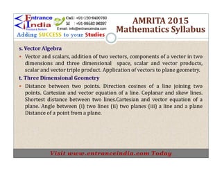 Amrita engg by entranceindia pdf | PDF