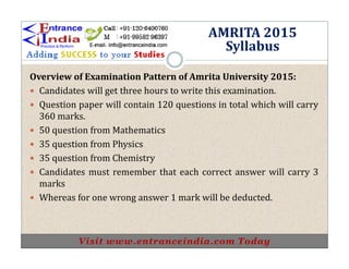 Amrita engg by entranceindia pdf | PDF