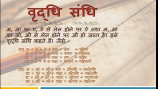 Sandhi ppt made by Amrita (Hindi of class 9 ) | PPTX