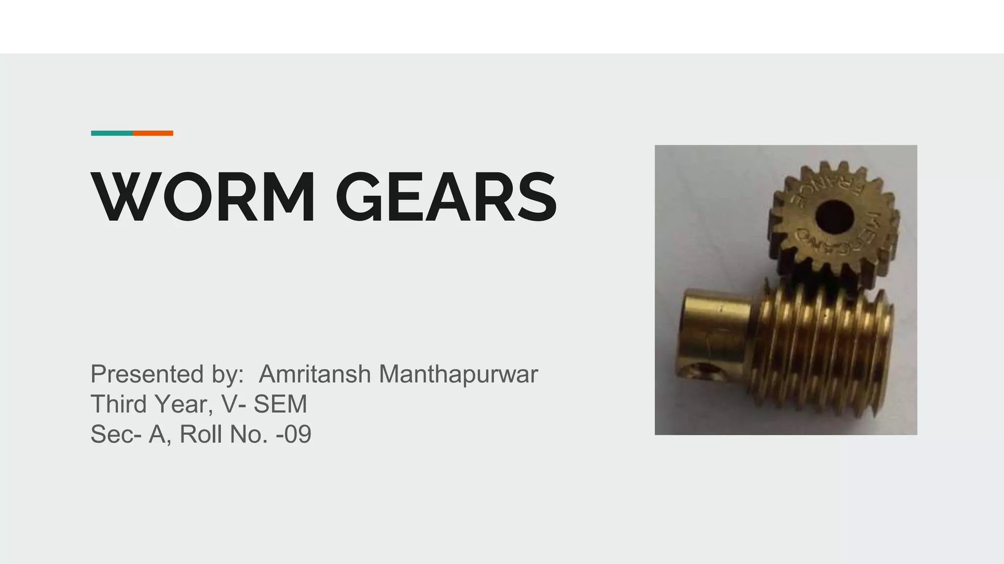 Worm Gear | PPT