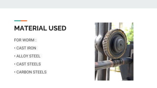 Worm Gear | PPTX