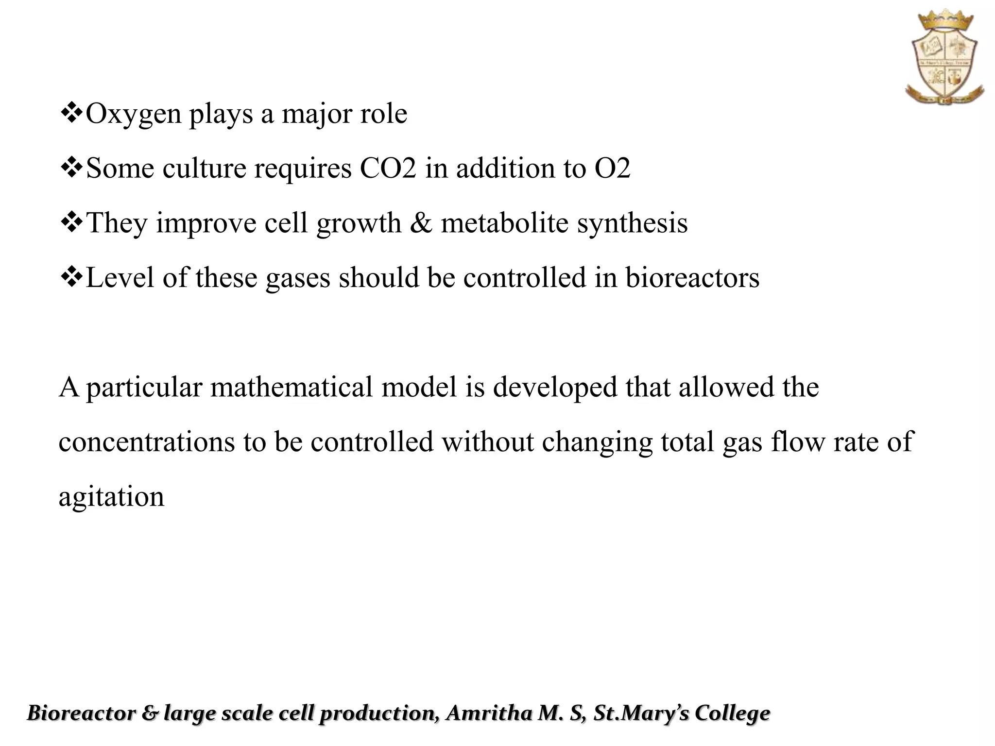 Botany:Bioreactors & Large Scale Cell Production | PPTX