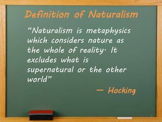 Naturalism | PPTX