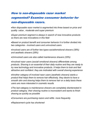 paramount razor blade case study | PDF