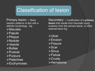 classification of lesion | PPTX