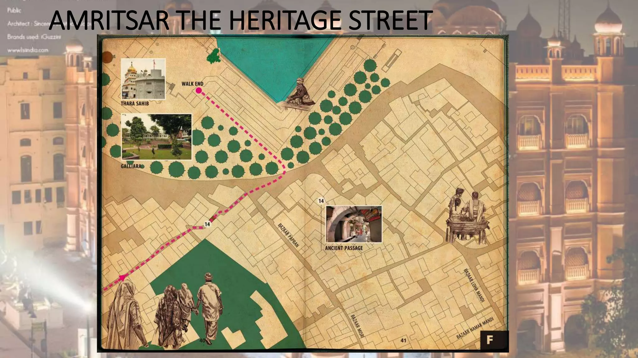 urban design Amritsar the heritage street | PPTX