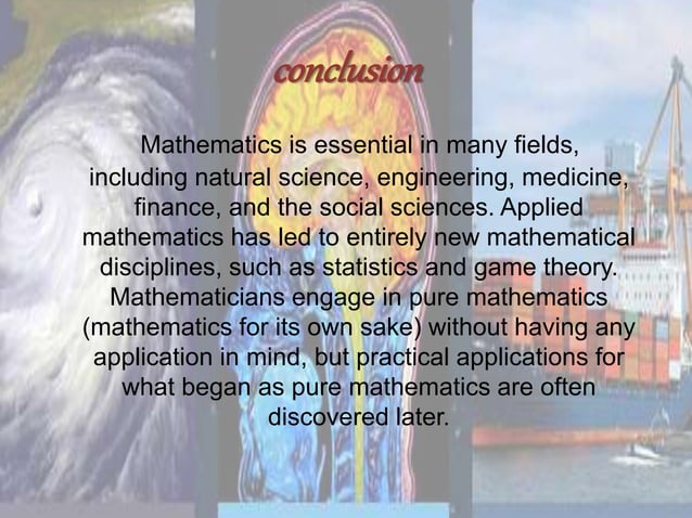 Applications of mathematics in real life | PPTX | Physics | Science