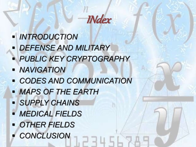 Applications of mathematics in real life | PPTX | Physics | Science